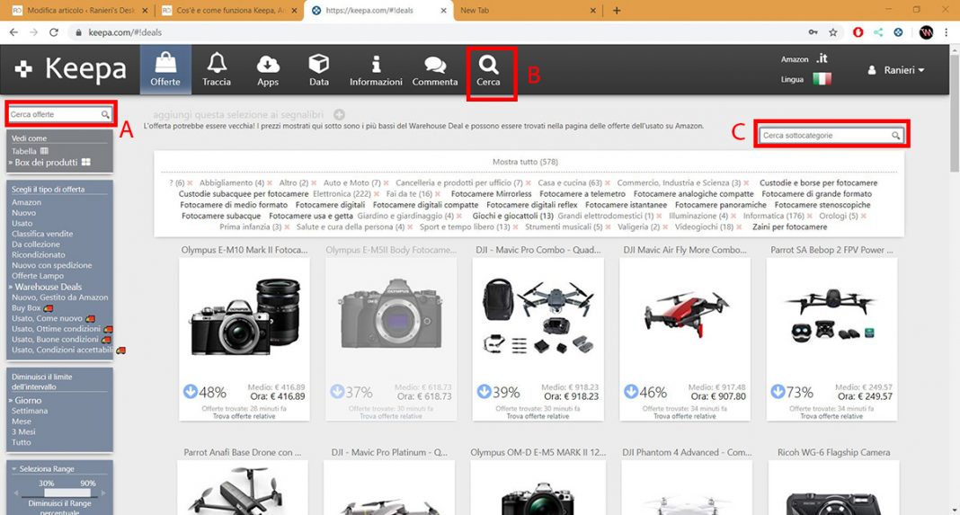 Cos'è e come funziona Keepa, Amazon price tracker - Ranieri's Desk
